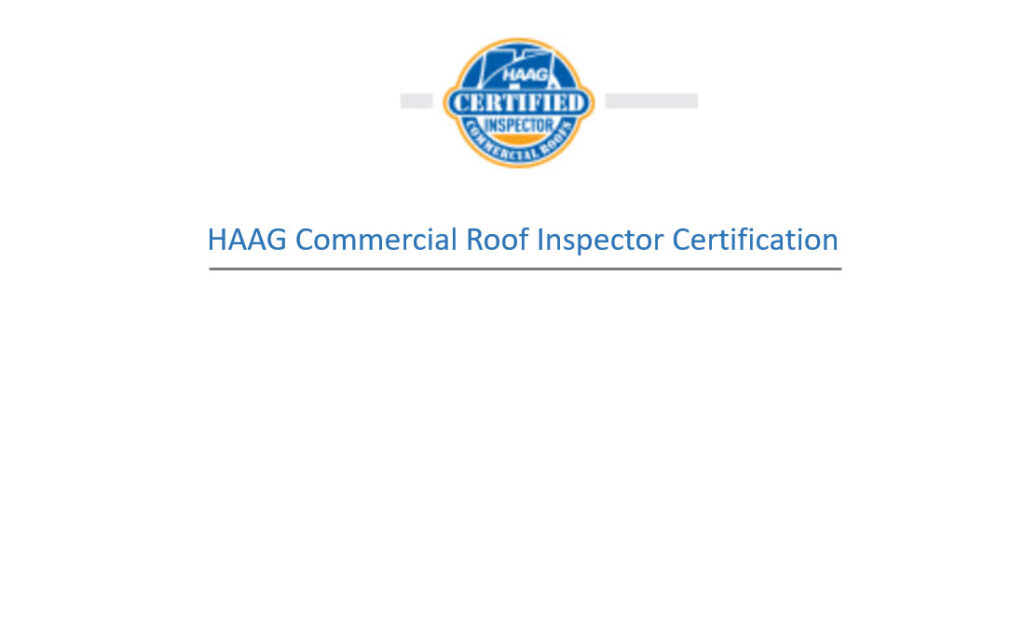 HAAG Commercial Roof Inspector Certification | Legion Claims