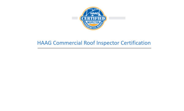 HAAG Commercial Roof Inspector Certification | Legion Claims